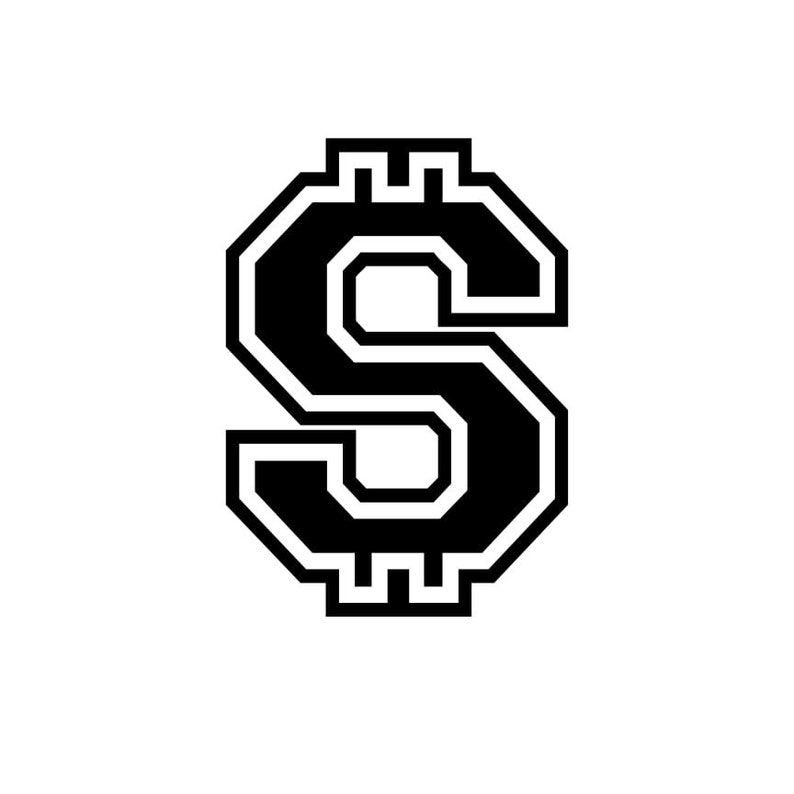 SVG College Varsity Alphabet Letters, Numbers and Symbols - Etsy