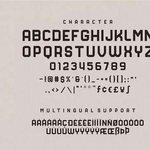 Northden Industrial Font - Instant Download - Etsy