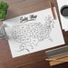 USA Postcode Sales Map, Postcode Sales Map,colour in US Map, A4 ...