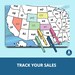 US Postcode Sales Map Tracker, Printable United States Etsy Sales Map ...