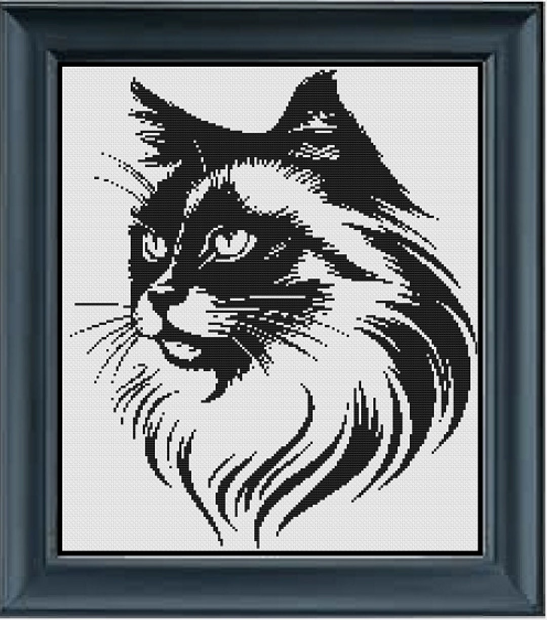 Birman Kitten Cat Cross Stitch Pet Portrait Pattern Graphgan Crochet ...
