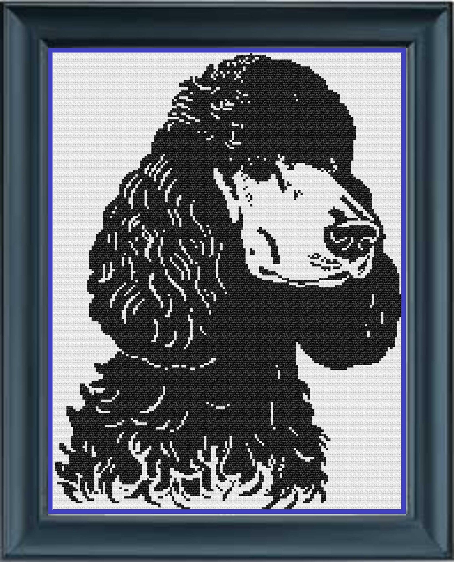 Standard Poodle Puppy Cross Stitch Pattern, Pet Portrait (digital ...