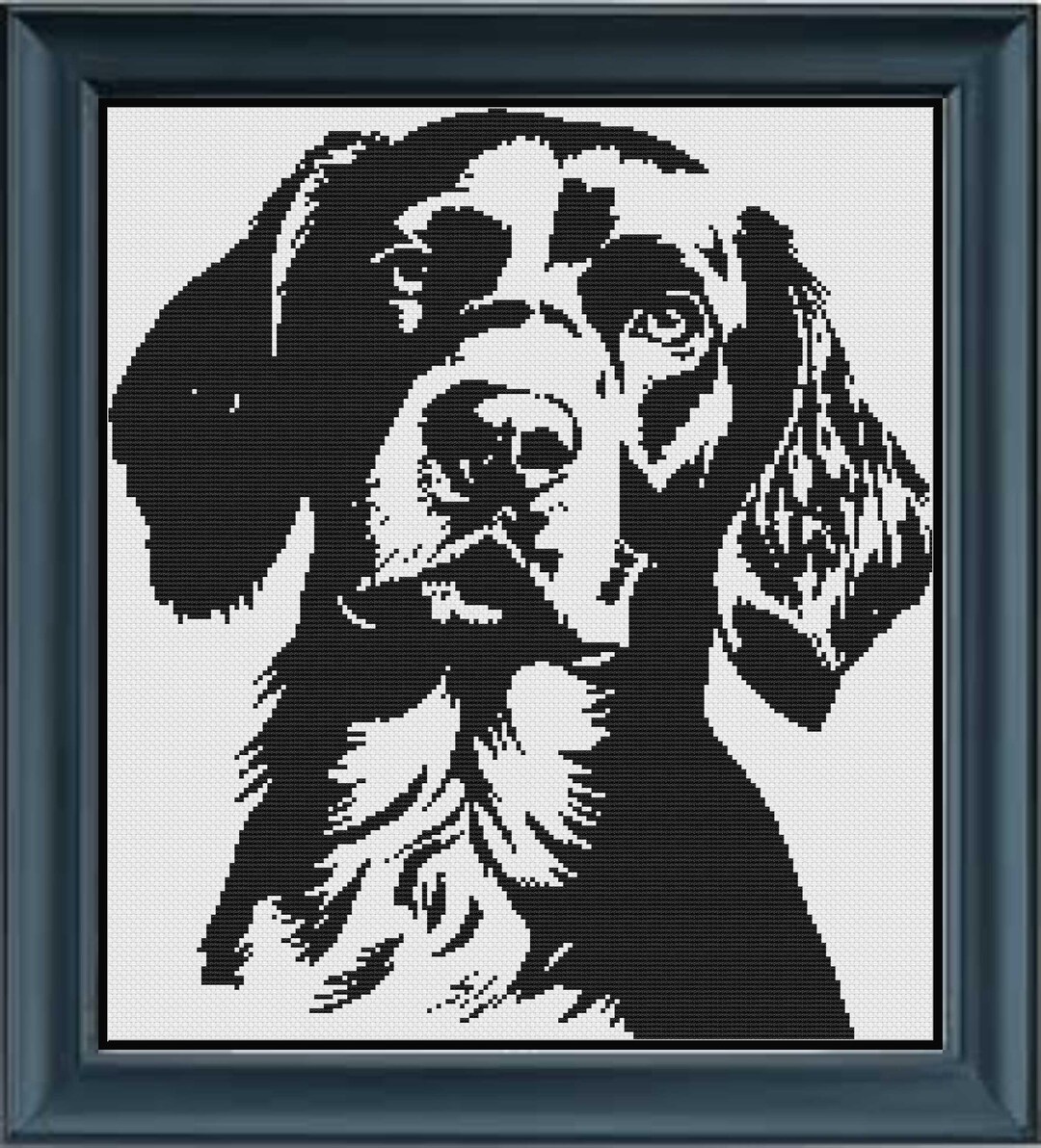 Harrier 2 Puppy Dog Cross Stitch Pet Portrait Pattern Graphgan Crochet ...