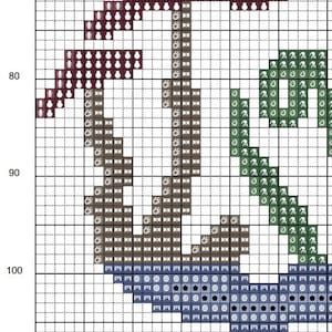 Monogram Floral Ombre Alphabet Letter “C” Cross Stitch Pattern ...