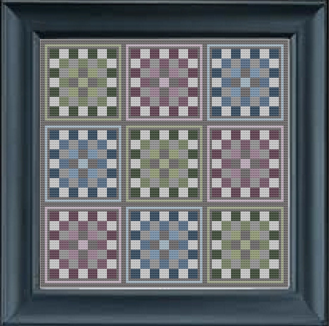 Cool Blocks Quilt Cross Stitch Pattern Needlepoint Counted Canvas - Etsy