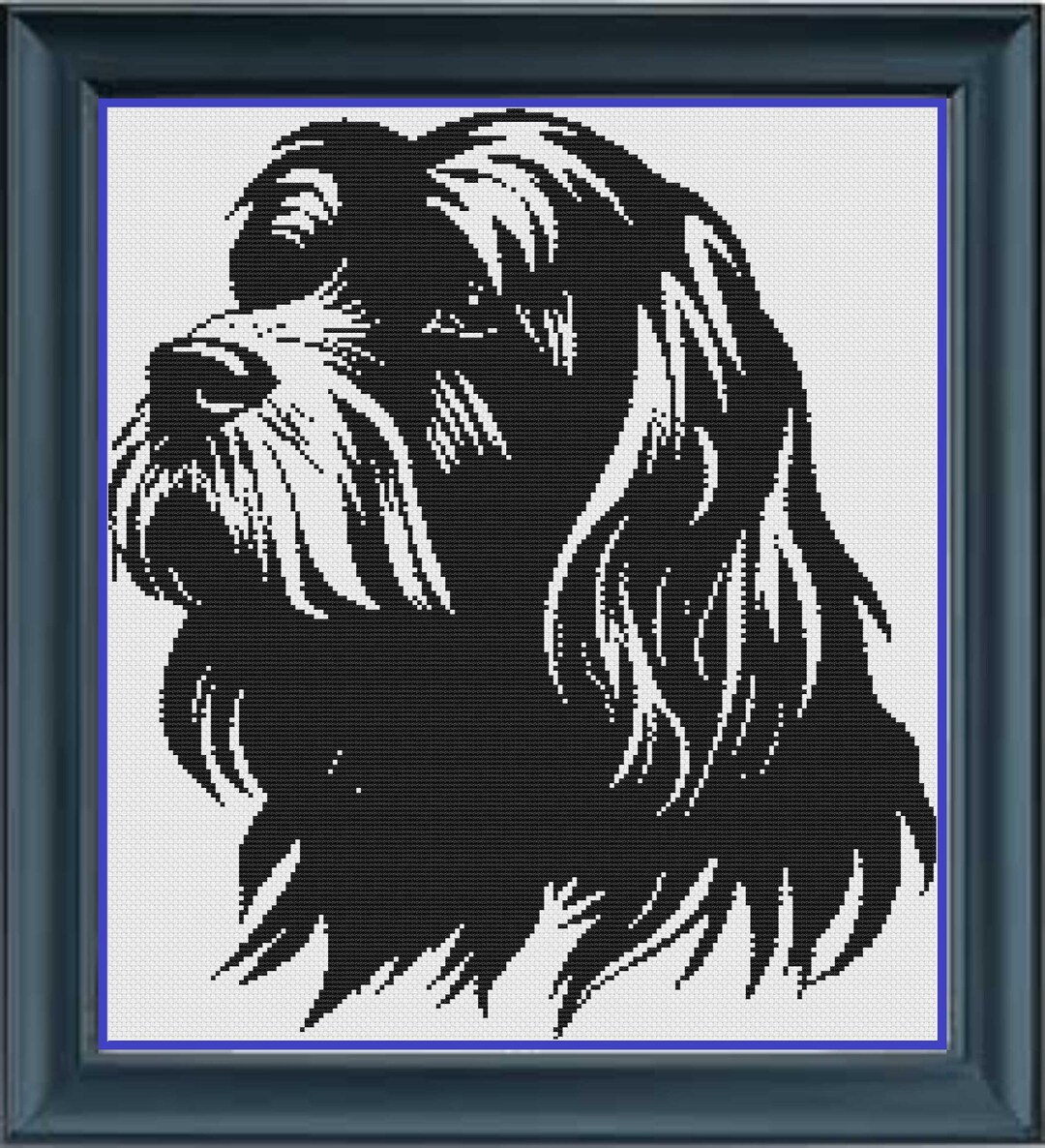 Lowchen 1 Puppy Dog Cross Stitch Pet Portrait Pattern Graphgan Crochet ...