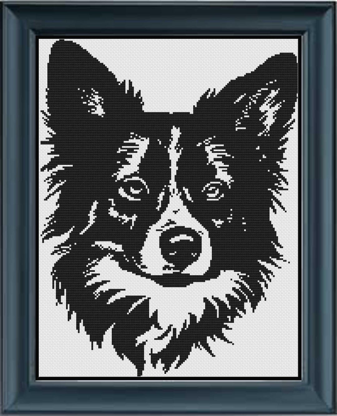 Icelandic Sheepdog 1 Puppy Dog Cross Stitch Pet Portrait Pattern ...