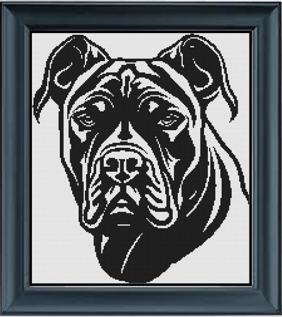 Cane Corso Puppy Dog Cross Stitch Pet Portrait Pattern - Etsy