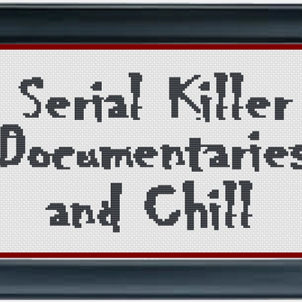 Serial Killer Cross Stitch - Etsy