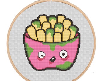 French Fries Cross Stitch - Etsy