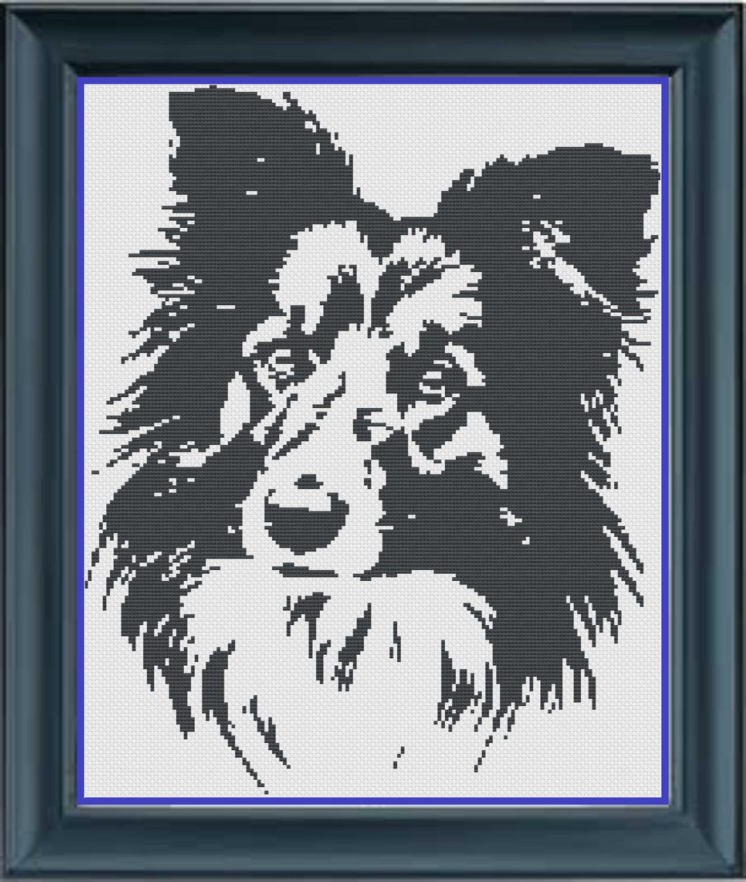 Shetland Sheepdog 1 Puppy Dog Cross Stitch Pet Portrait Pattern ...