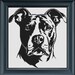 American Staffordshire Bull Terrier Puppy Dog Cross Stitch Pet Portrait ...