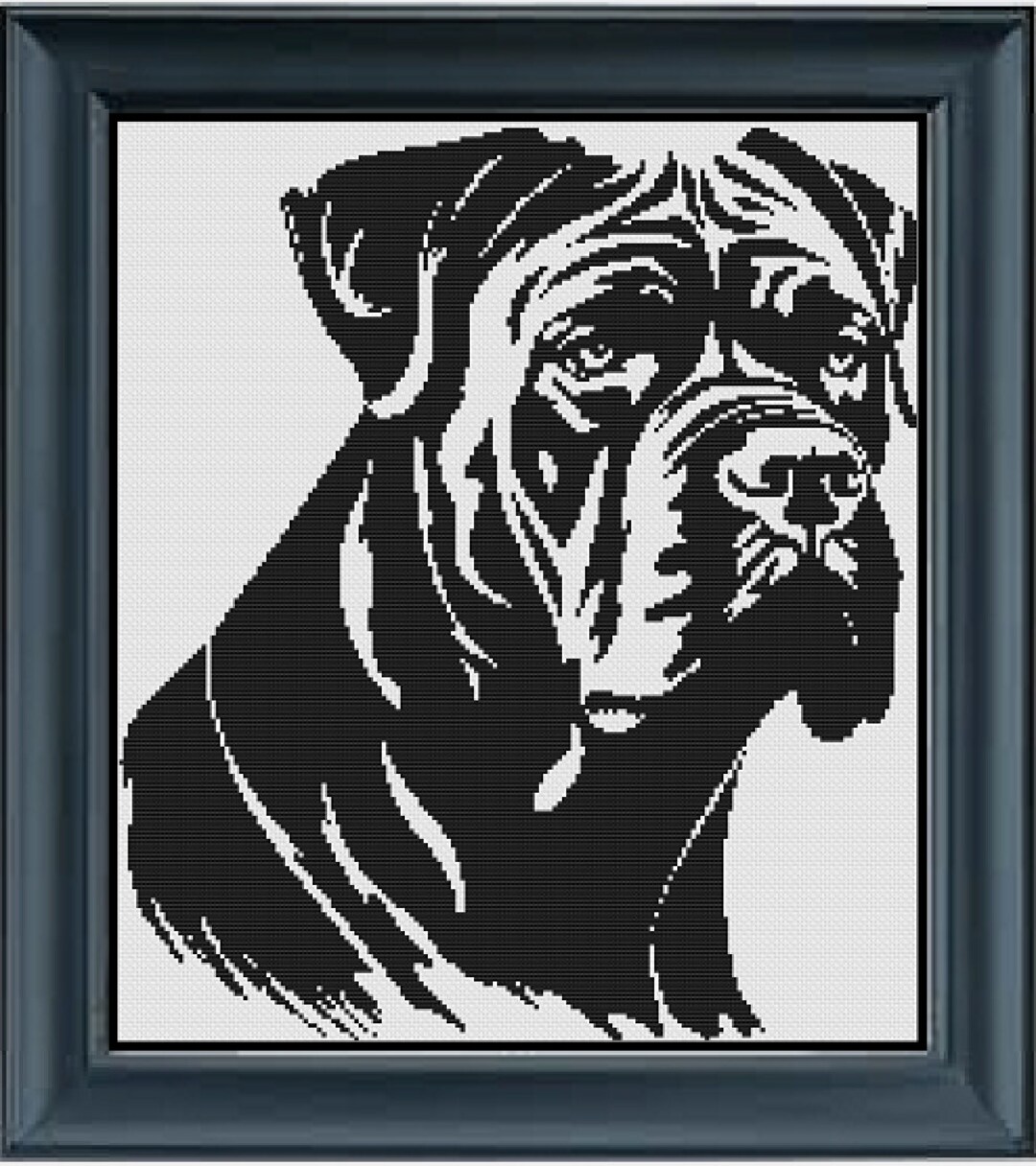 Cane Corso Puppy Dog Cross Stitch Pet Portrait Pattern Graphgan Crochet ...