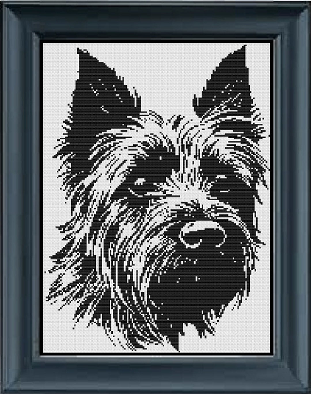 Australian Terrier Puppy Dog Cross Stitch Pet Portrait Pattern Graphgan ...