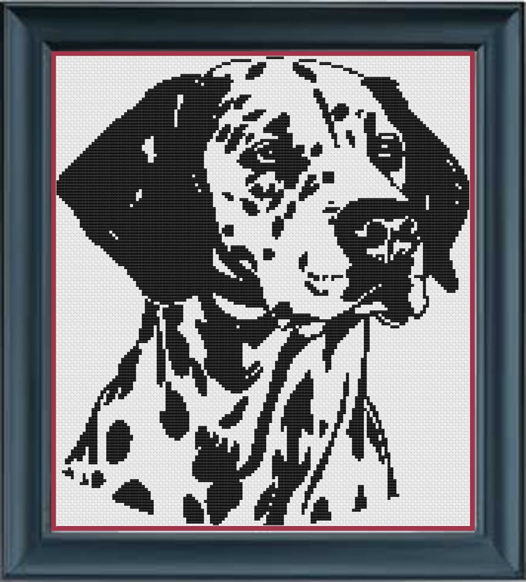 Dalmatian 1 Puppy Dog Cross Stitch Pet Portrait Pattern Graphgan ...