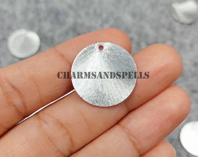 4 Pcs Sterling Silver 925 Disc, 8mm, 13mm, 16mm With a Hole 1.6mm ...