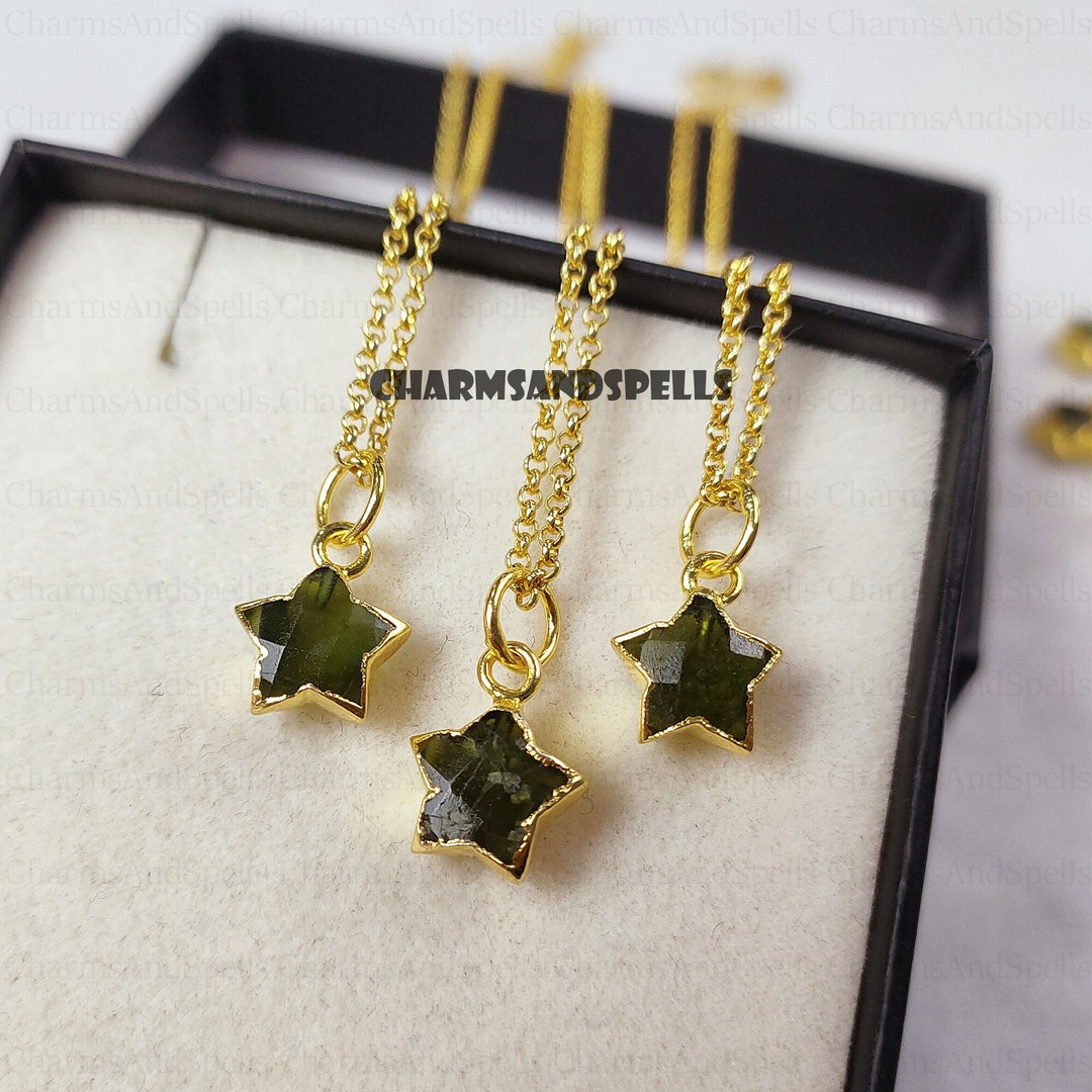 Star Peridot Necklace, August Birthstone Necklace, Peridot Birthday ...