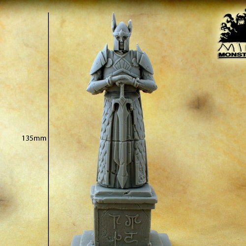 STATUE OF MONK 28mm 32mm Scale Dungeons and Dragons Dnd - Etsy