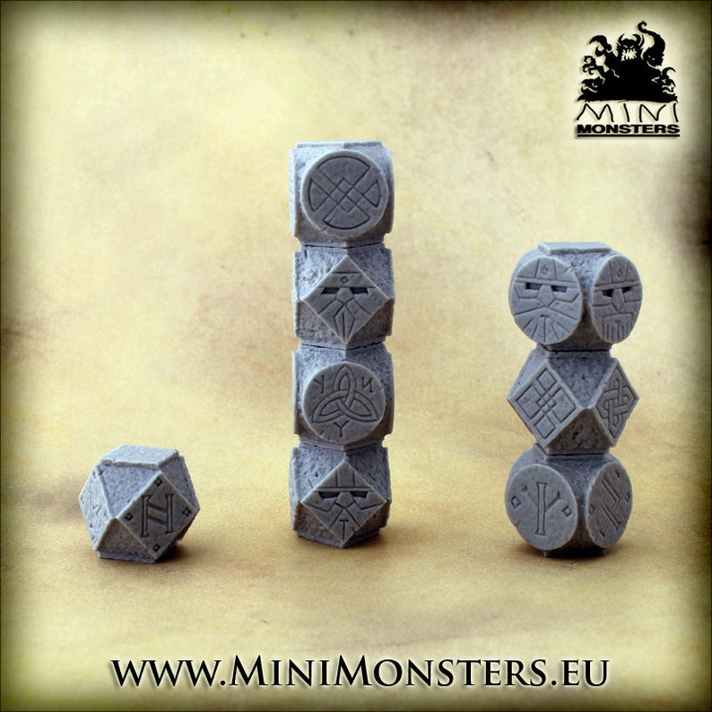 DWARF RUNE STONES 28mm 32mm Scale Wargaming Terrain - Etsy