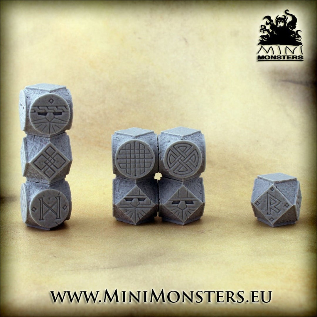 DWARF RUNE STONES 28mm 32mm Scale Wargaming Terrain - Etsy