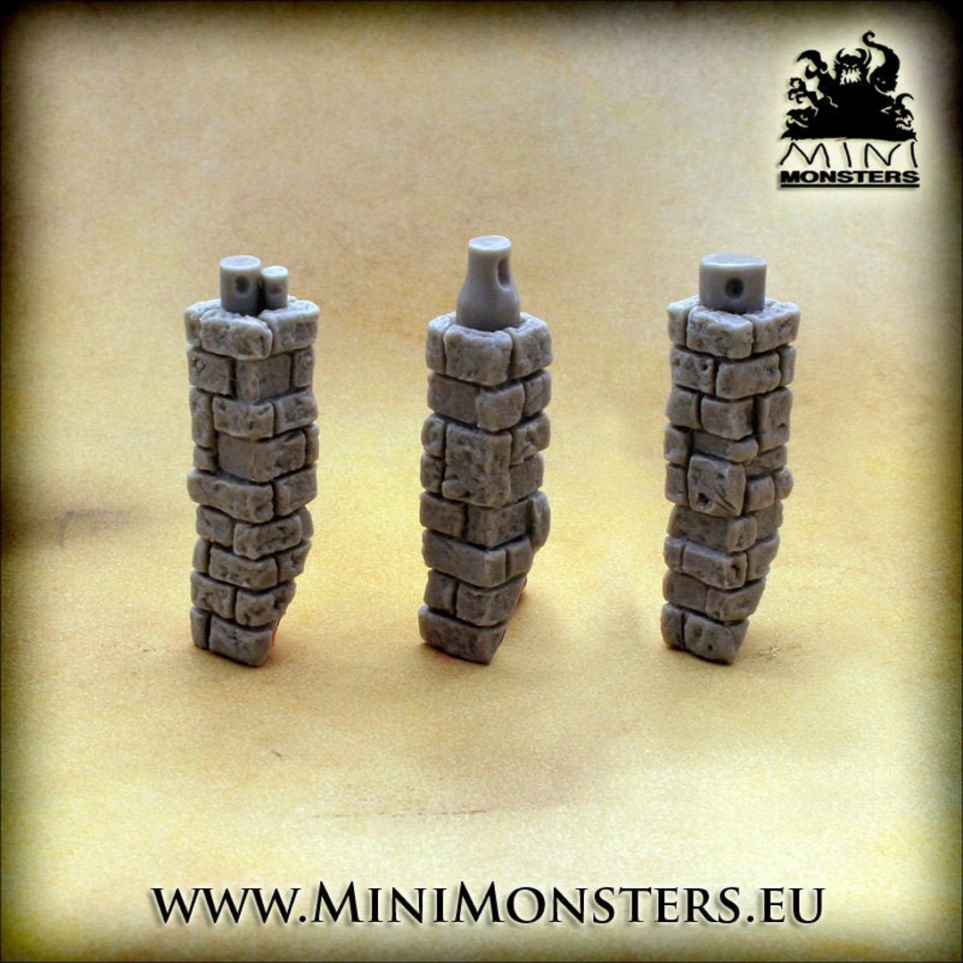 CHIMNEYS - 28mm 32mm Scale | Dungeons and Dragons | Dnd Terrain ...