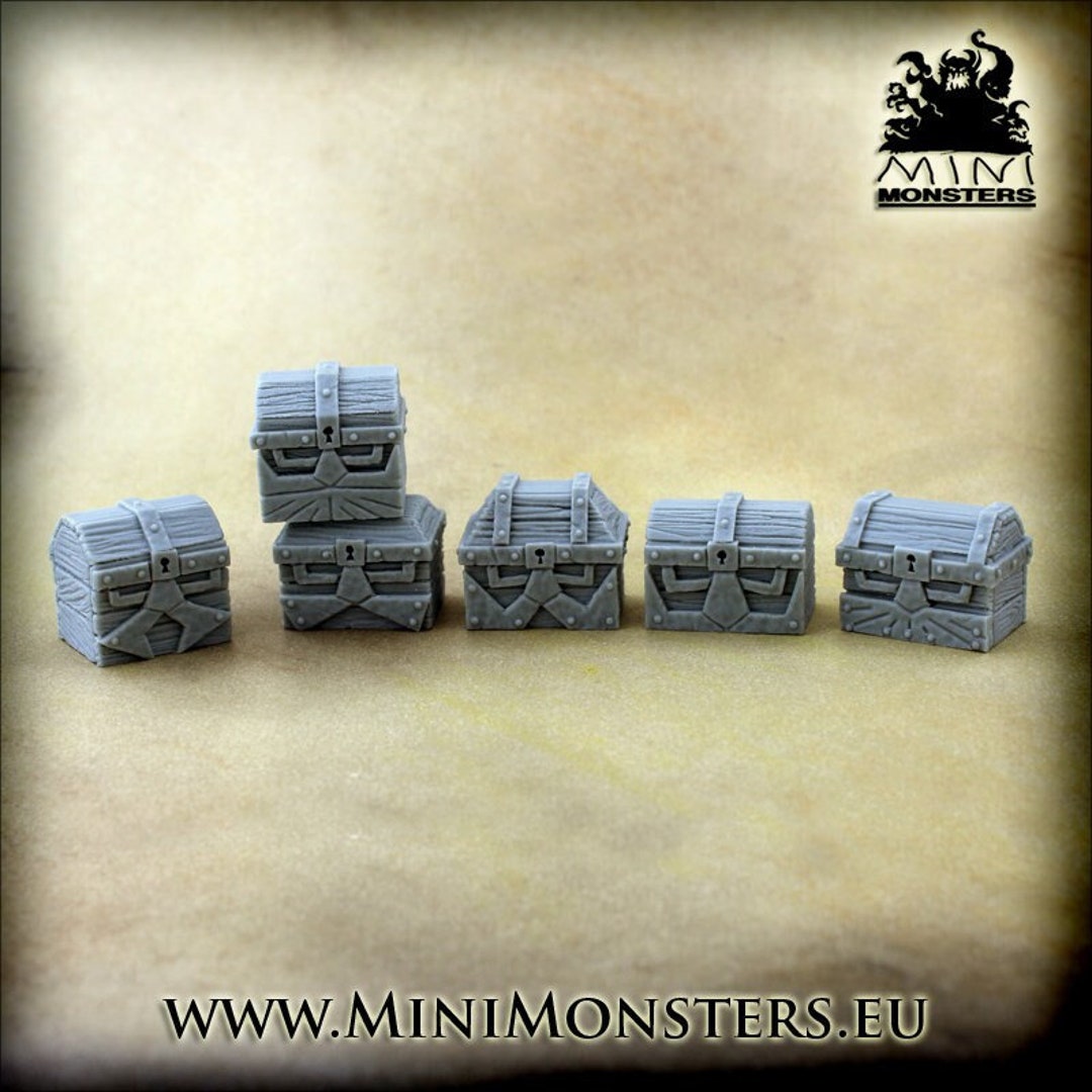 DWARVEN TREASURE CHESTS 28mm 32mm Scale | Wargaming Terrain | Wargames ...