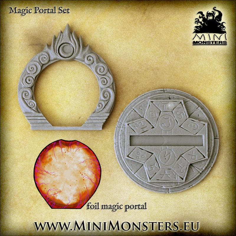 MAGIC PORTAL 28mm 32mm Scale Dungeons and Dragons Dnd - Etsy