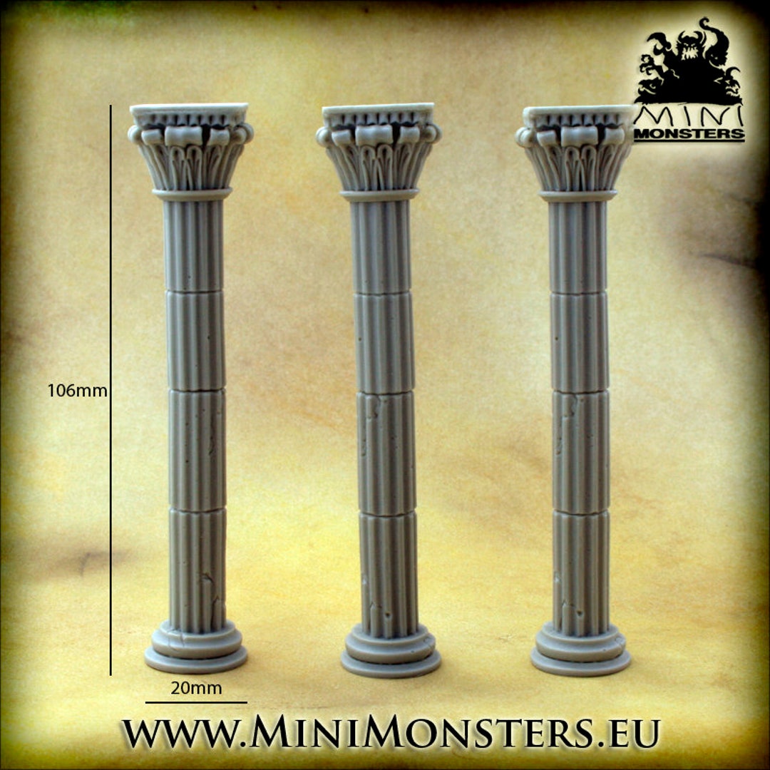 CORINTHIAN COLUMNS - 28mm 32mm Scale | Dungeons and Dragons | Dnd ...