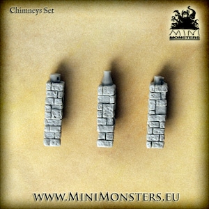 CHIMNEYS - 28mm 32mm Scale | Dungeons and Dragons | Dnd Terrain ...