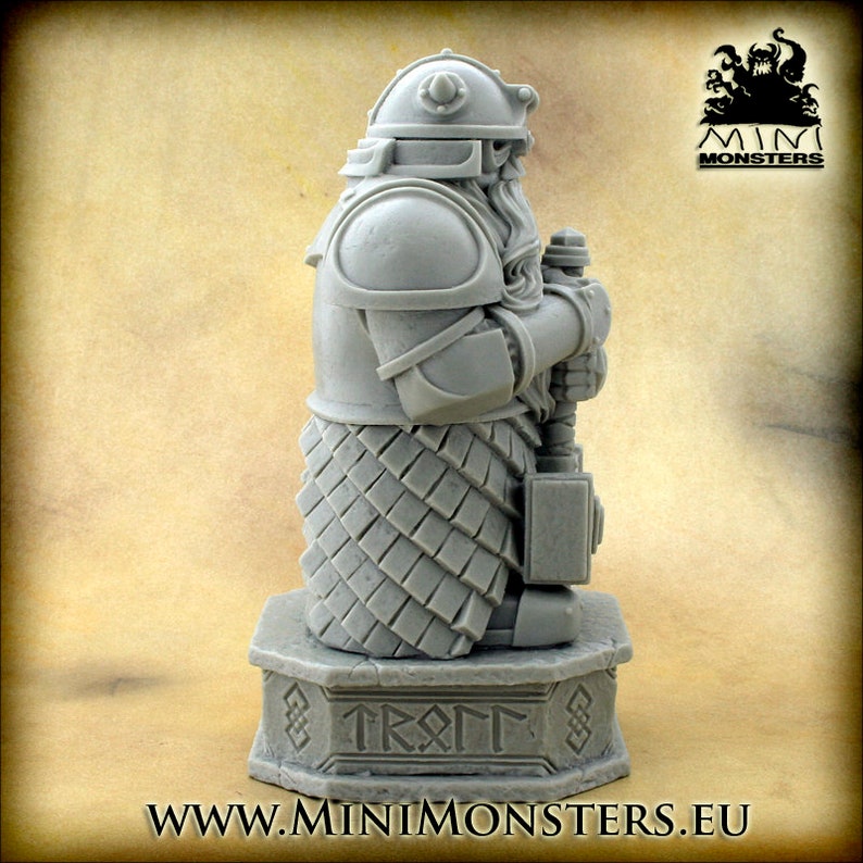 DWARF WARRIOR STATUE - 28mm 32mm Scale | Wargaming Terrain | Wargames ...