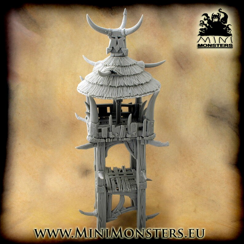 ORCS WATCHTOWER 28mm 32mm Scale Wargaming Terrain - Etsy