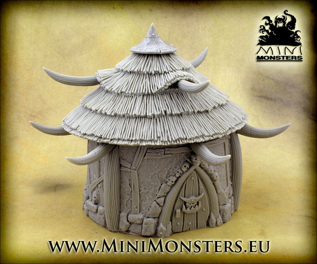 ORC HUT - 28mm 32mm Scale | Wargaming Terrain | Wargames | Dungeons and ...