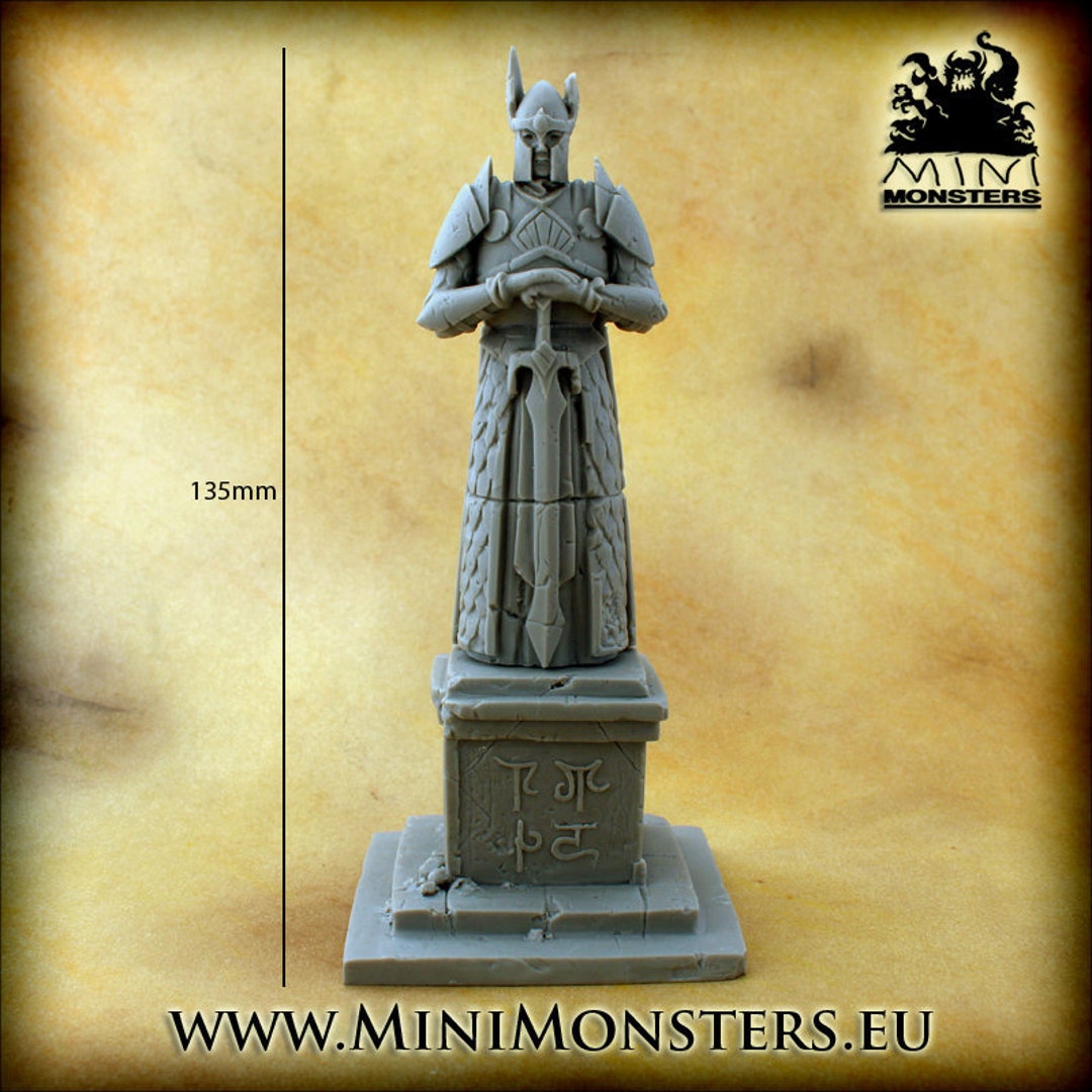 ELF HERO STATUE - 28mm 32mm Scale | Dungeons and Dragons | Dnd Terrain ...