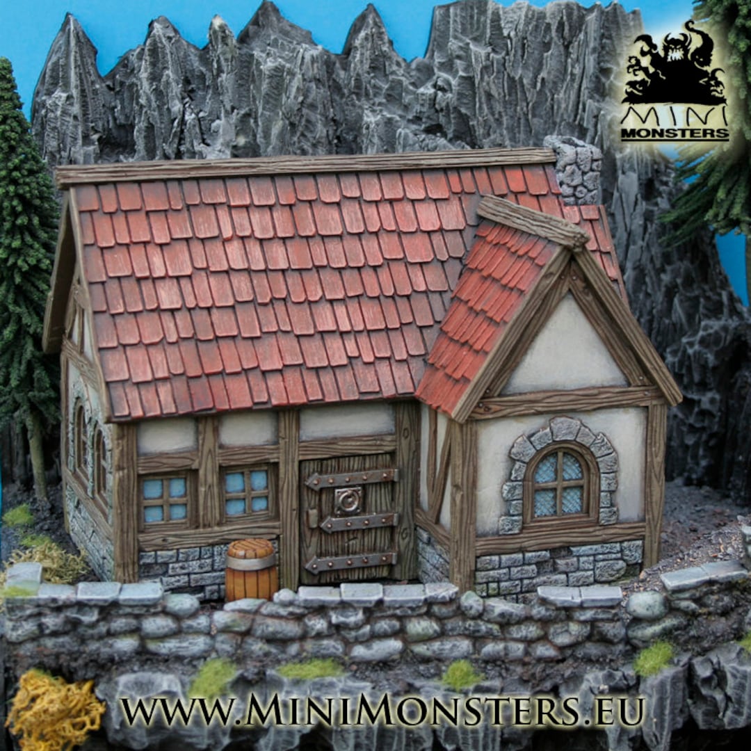 COTTAGE - 28mm 32mm Scale | Dungeons and Dragons | Dnd Terrain ...