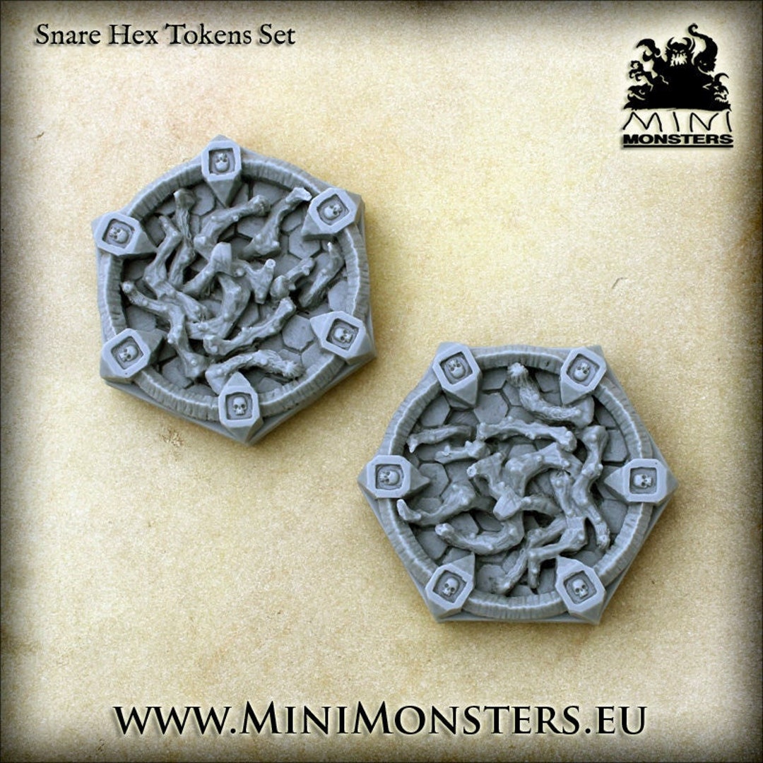 SNARE HEX TOKENS Warhammer Underworlds Wargames Feature Tokens Gnarlwood Fantasy Tabletop ...