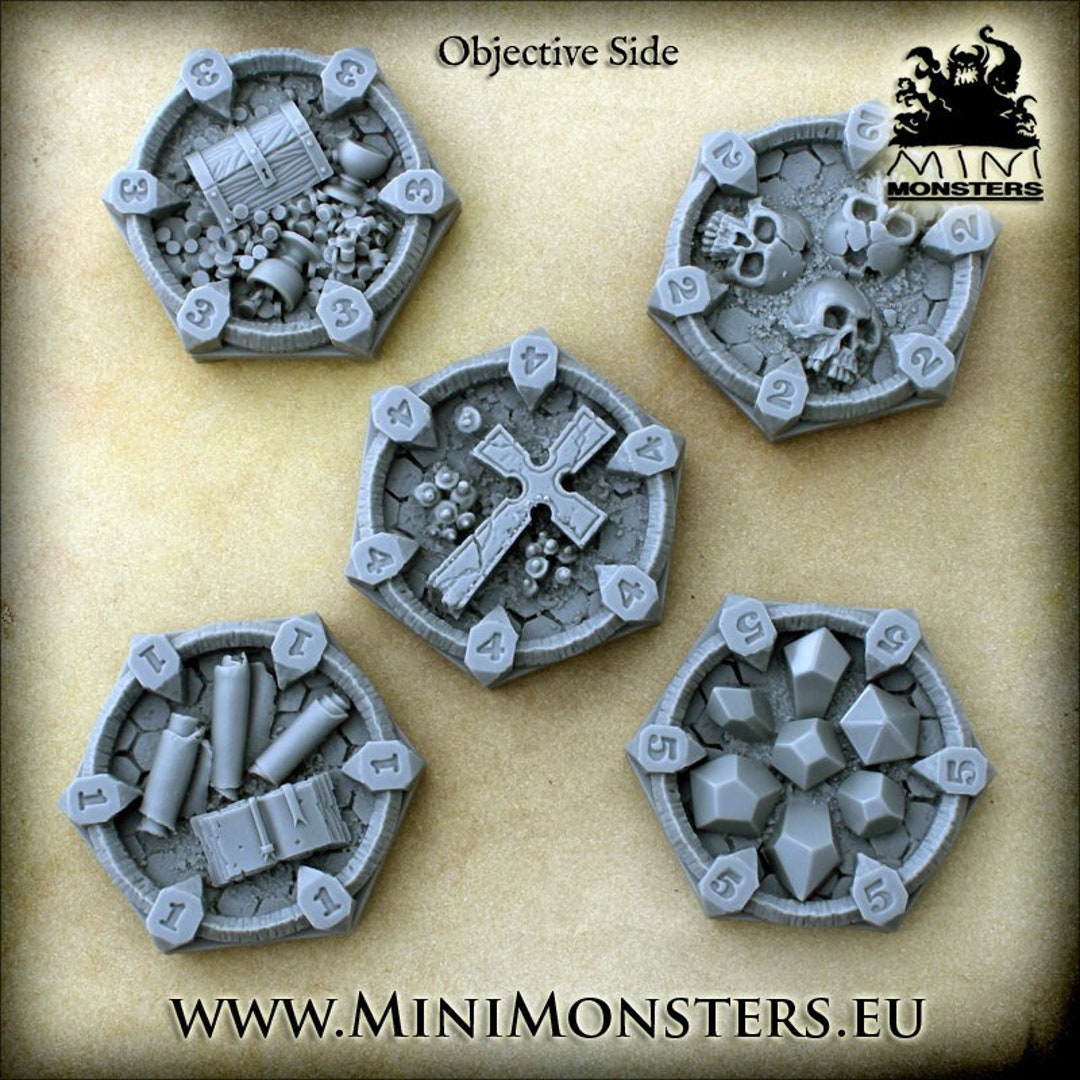 OBJECTIVES TOKENS | Wargames Accessories | Feature Tokens | Fantasy ...