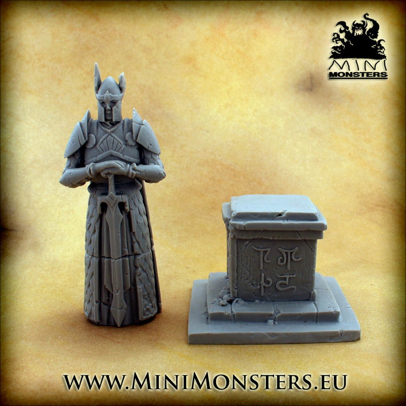 ELF HERO STATUE - 28mm 32mm Scale | Dungeons and Dragons | Dnd Terrain ...