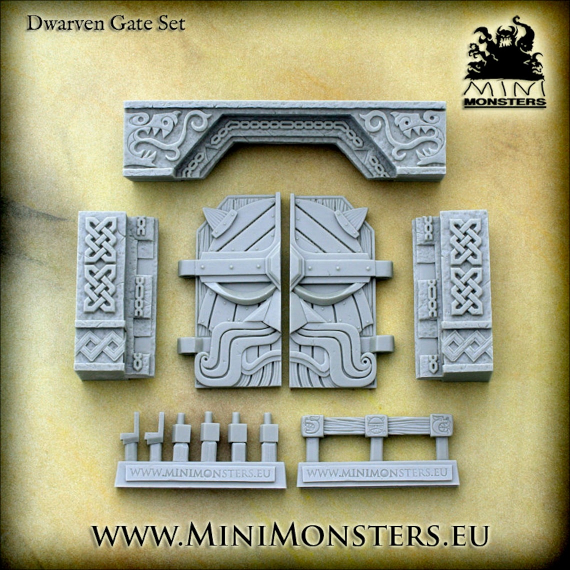 DWARVEN GATE 28mm 32mm Scale Wargaming Terrain Wargames - Etsy Canada