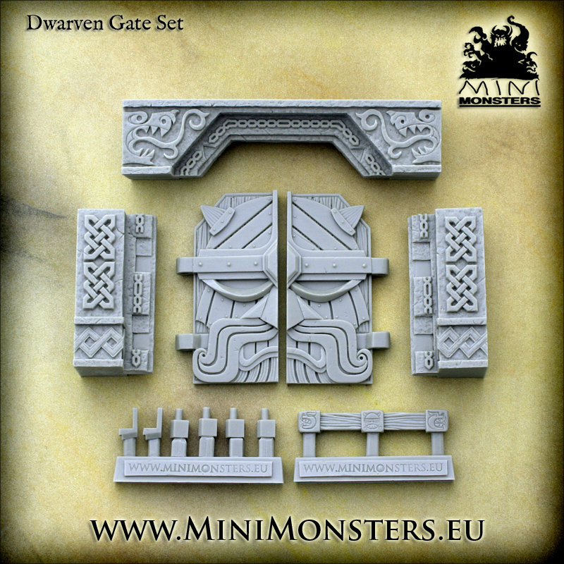 DWARVEN GATE - 28mm 32mm Scale | Wargaming Terrain | Wargames ...