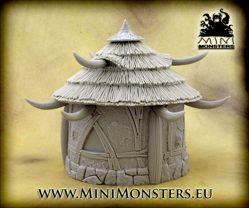 ORC HUT 28mm 32mm Scale Wargaming Terrain Wargames - Etsy