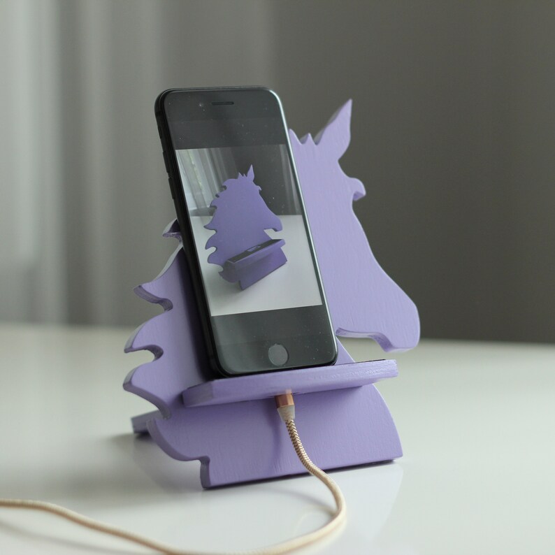 Purple Unicorn Mobile Phone Stand Tablet Holder Handmade - Etsy