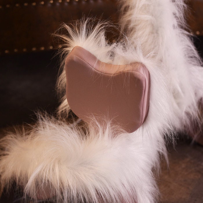 White Furry Cat Floor Lamp Cat Lighting Girl Nursery Furry - Etsy