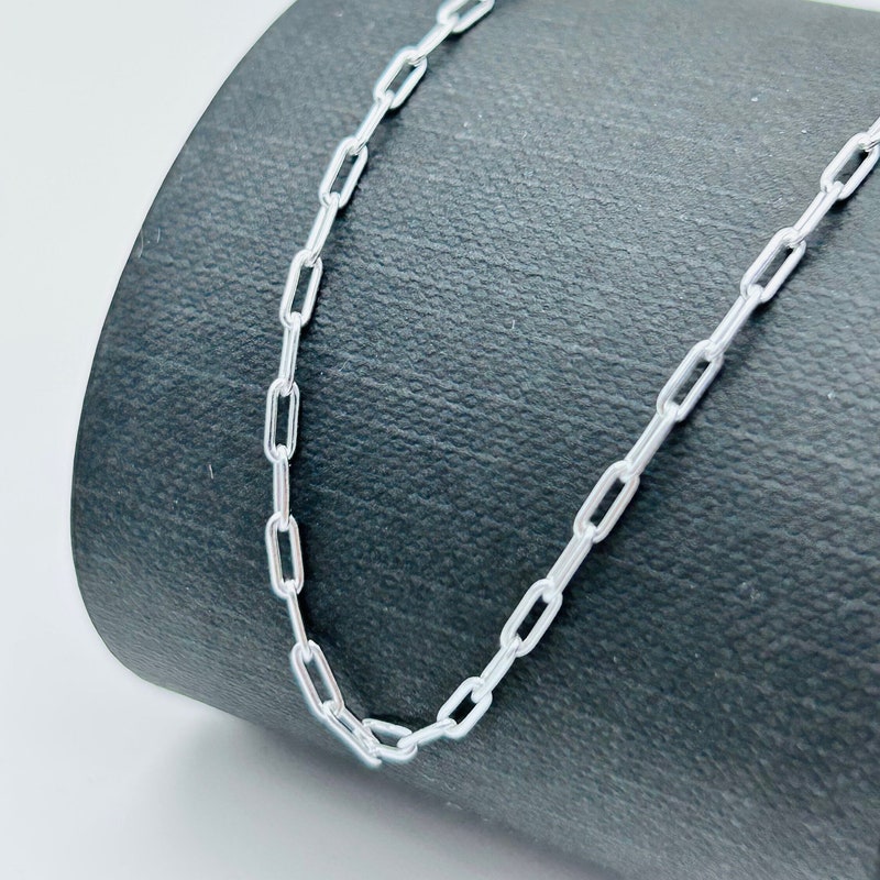 Silver Paperclip Necklace - Etsy