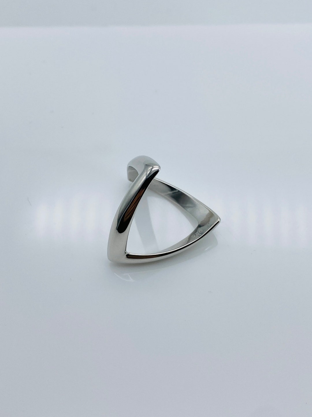 925 Sterling Silver Ladies Wisbone Rings, Silver Wishbone Design Women ...