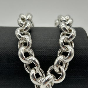 925 Sterling Silver 10MM Round Belcher Chain | Chunky Belcher Necklace ...