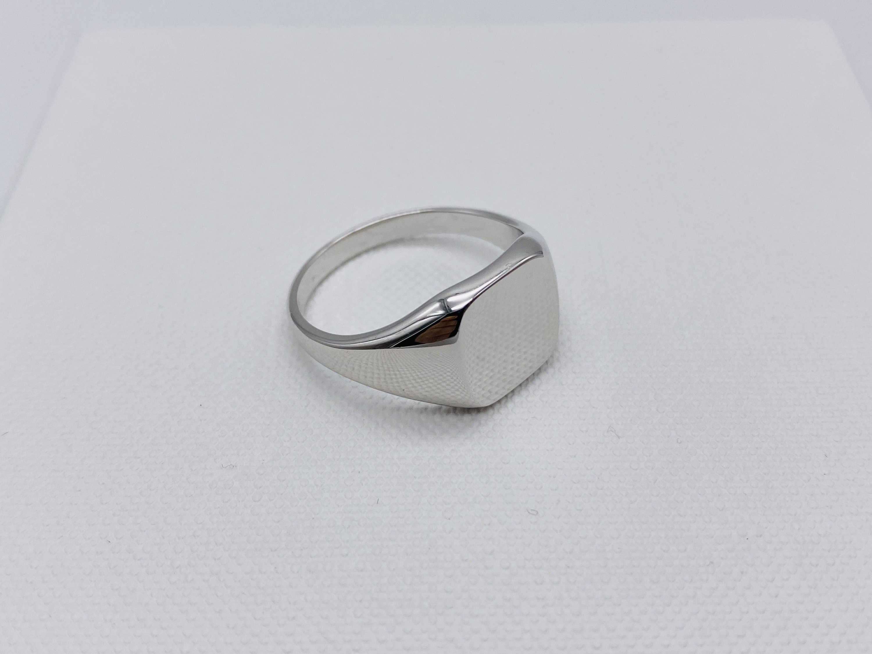 925 Sterling Silver Square Signet Ring | Men 12mm Square Shape Ring ...