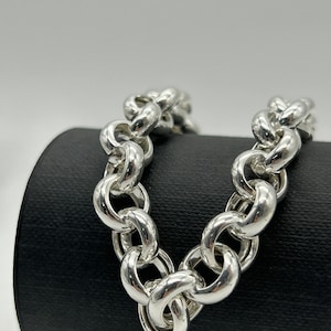 925 Sterling Silver 10MM Round Belcher Chain | Chunky Belcher Necklace ...