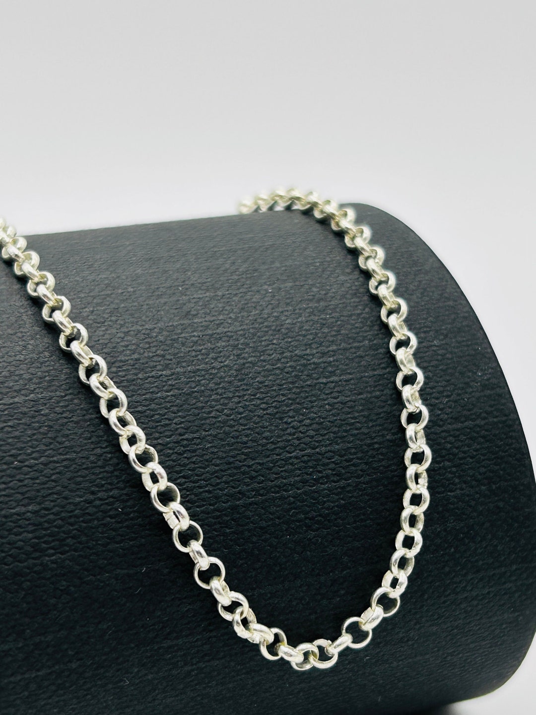 925 Sterling Silver 3mm Round Belcher | Men&women Belcher Chain ...