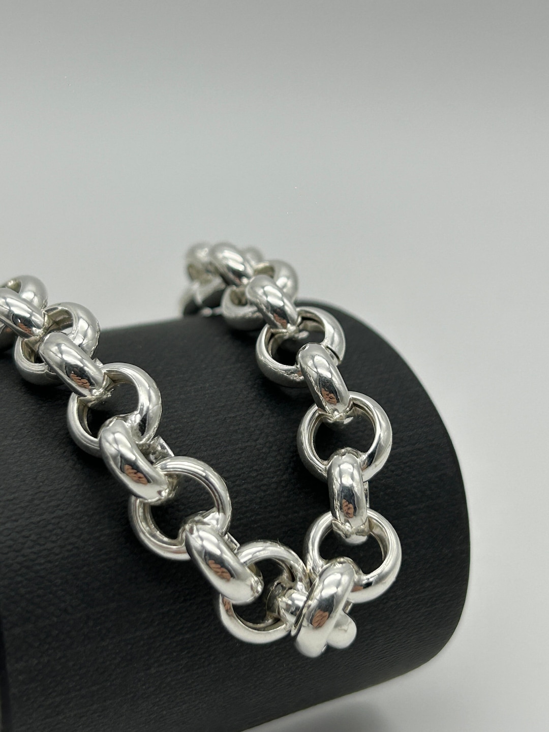 925 Sterling Silver 10MM Round Belcher Chain | Chunky Belcher Necklace ...