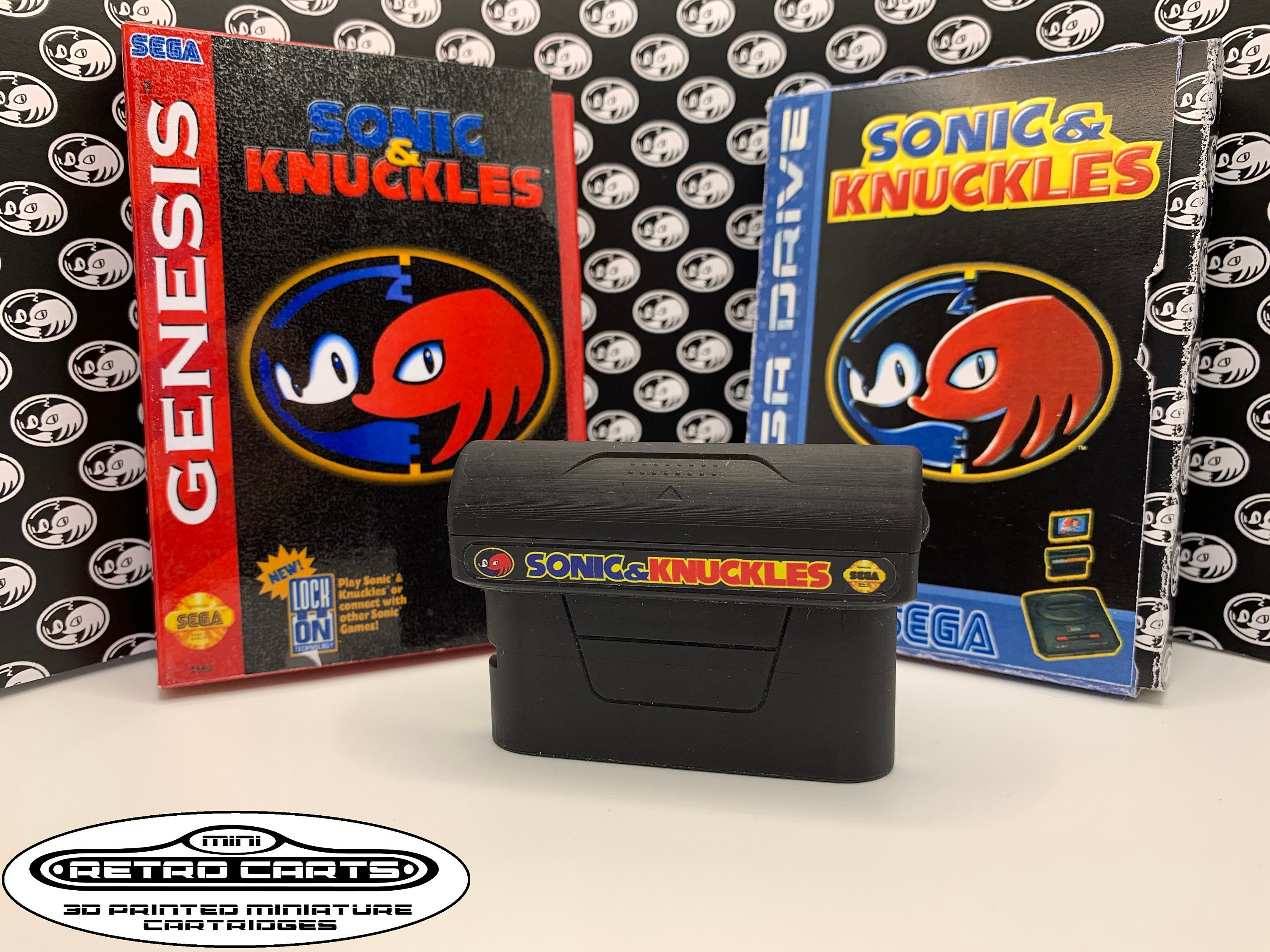 Mini Sonic & Knuckles Cartridge | Etsy